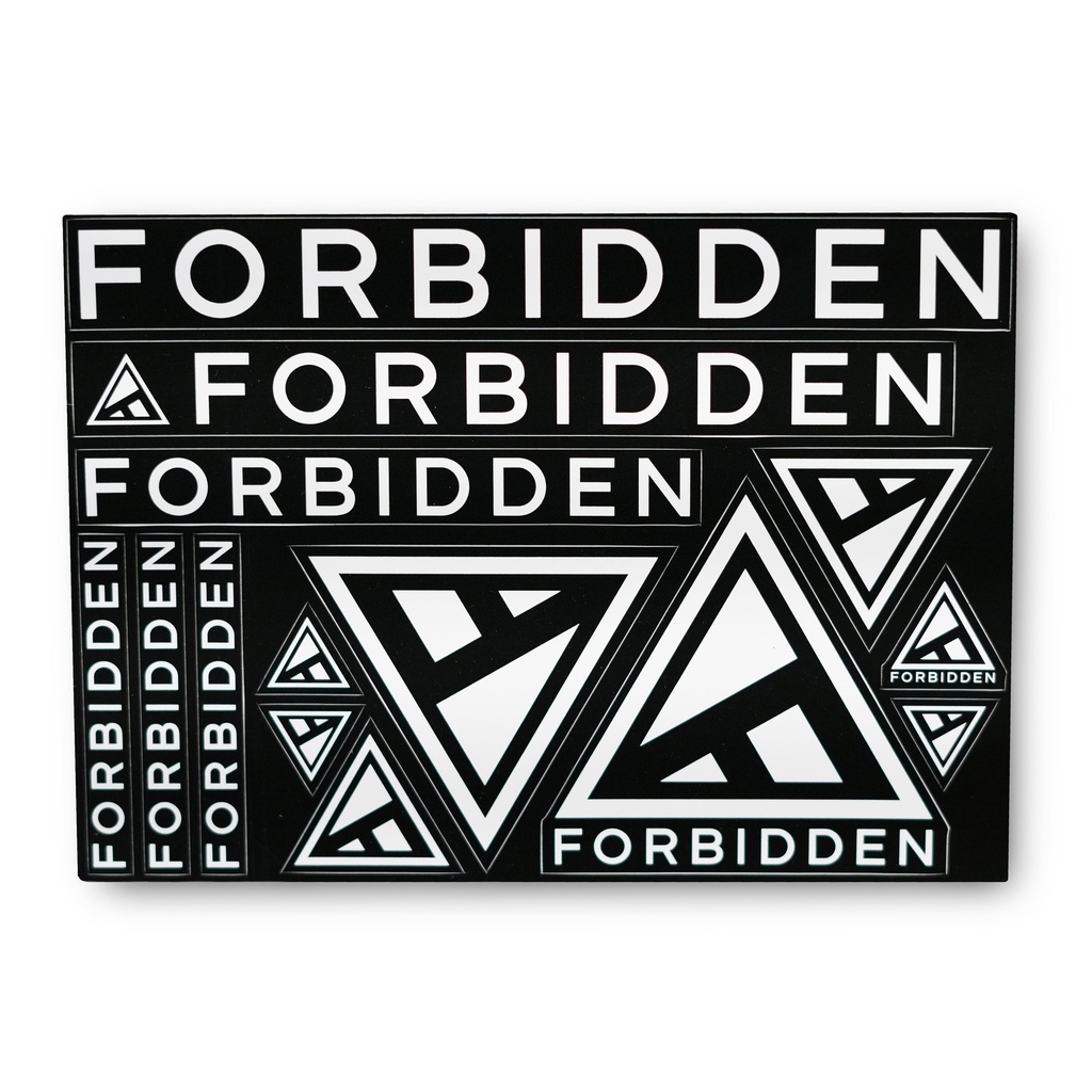 Forbidden Logo Sticker Pack | Shop